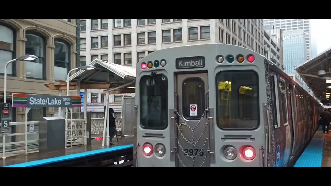 Trains at State/Lake CTA station 3/8/2024 - YouTube