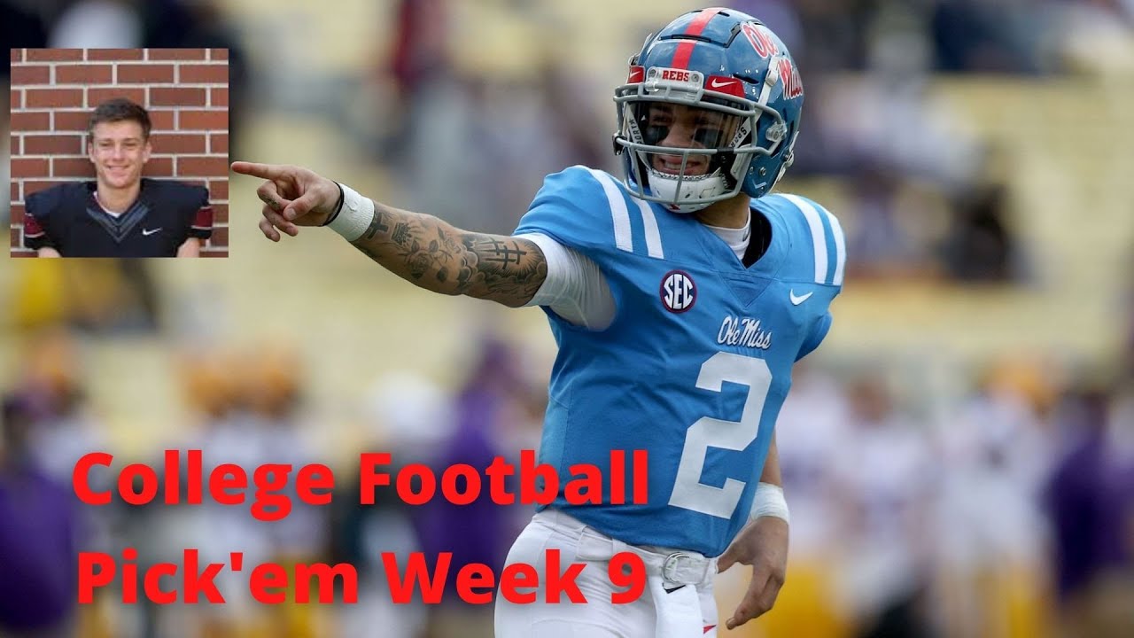 College Football Pick'em Week 9 - YouTube