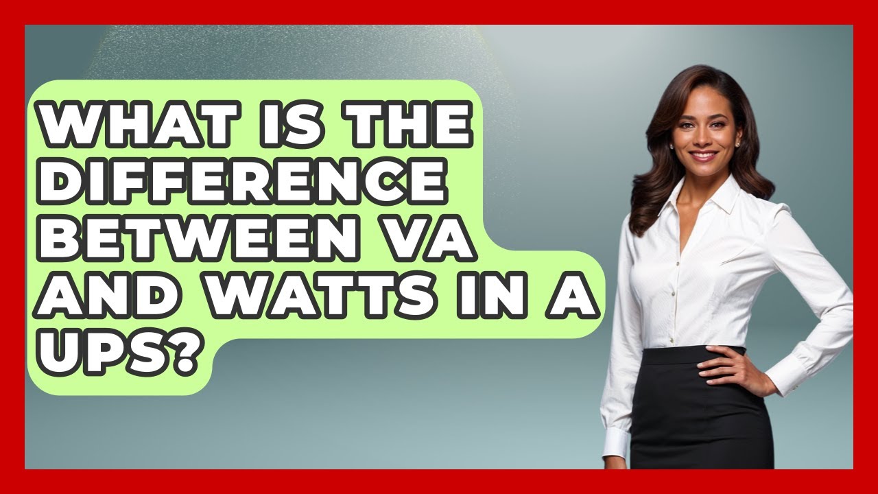 What Is The Difference Between VA And Watts In A UPS? - Your Computer Companion - YouTube