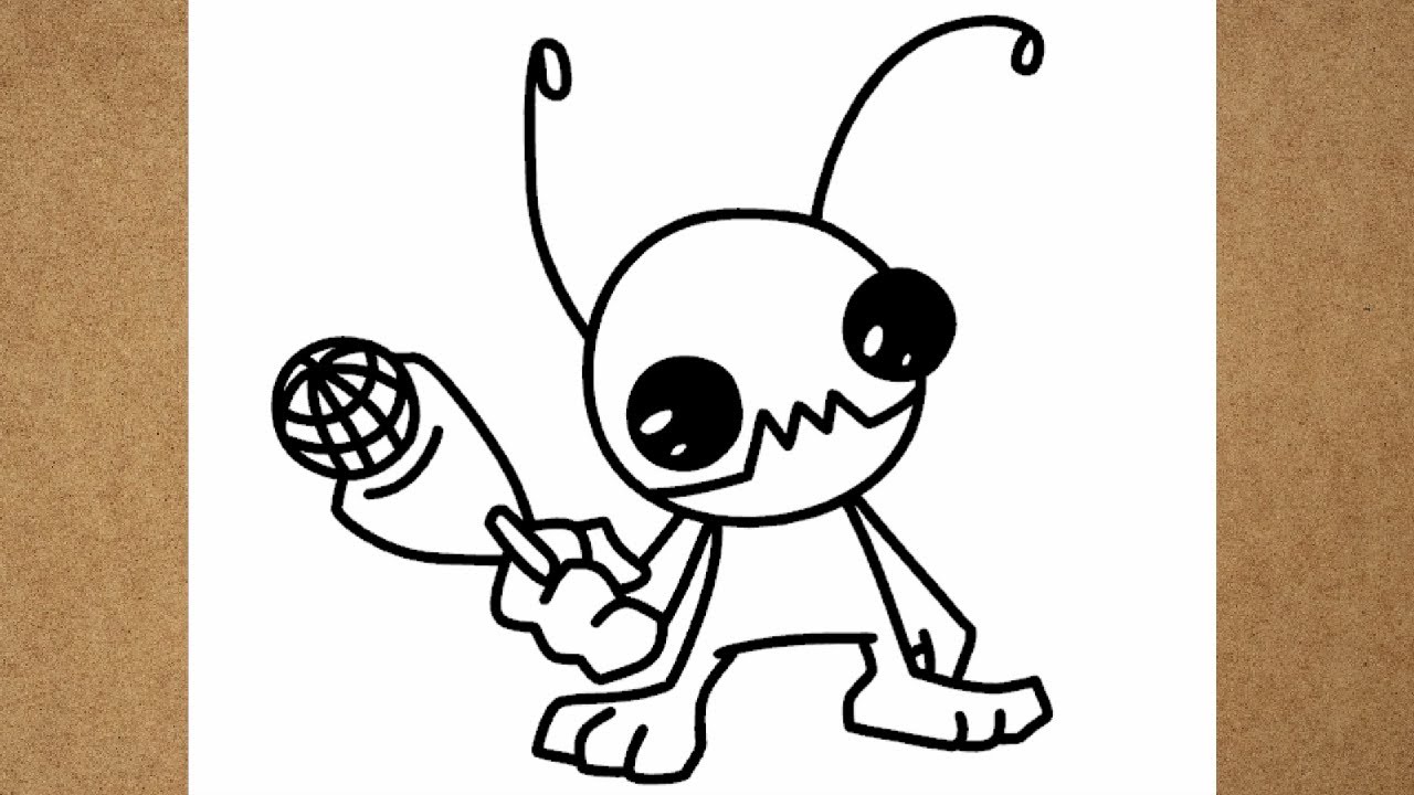 How to draw Alien Hominid fnf Friday Night Funkin step by step - YouTube