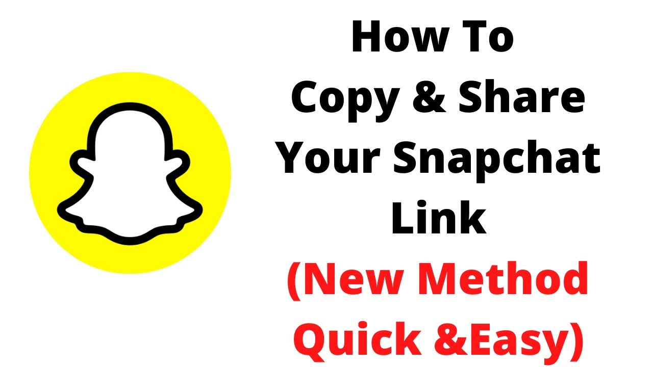 how to copy snapchat link,how to share my snapchat link - YouTube
