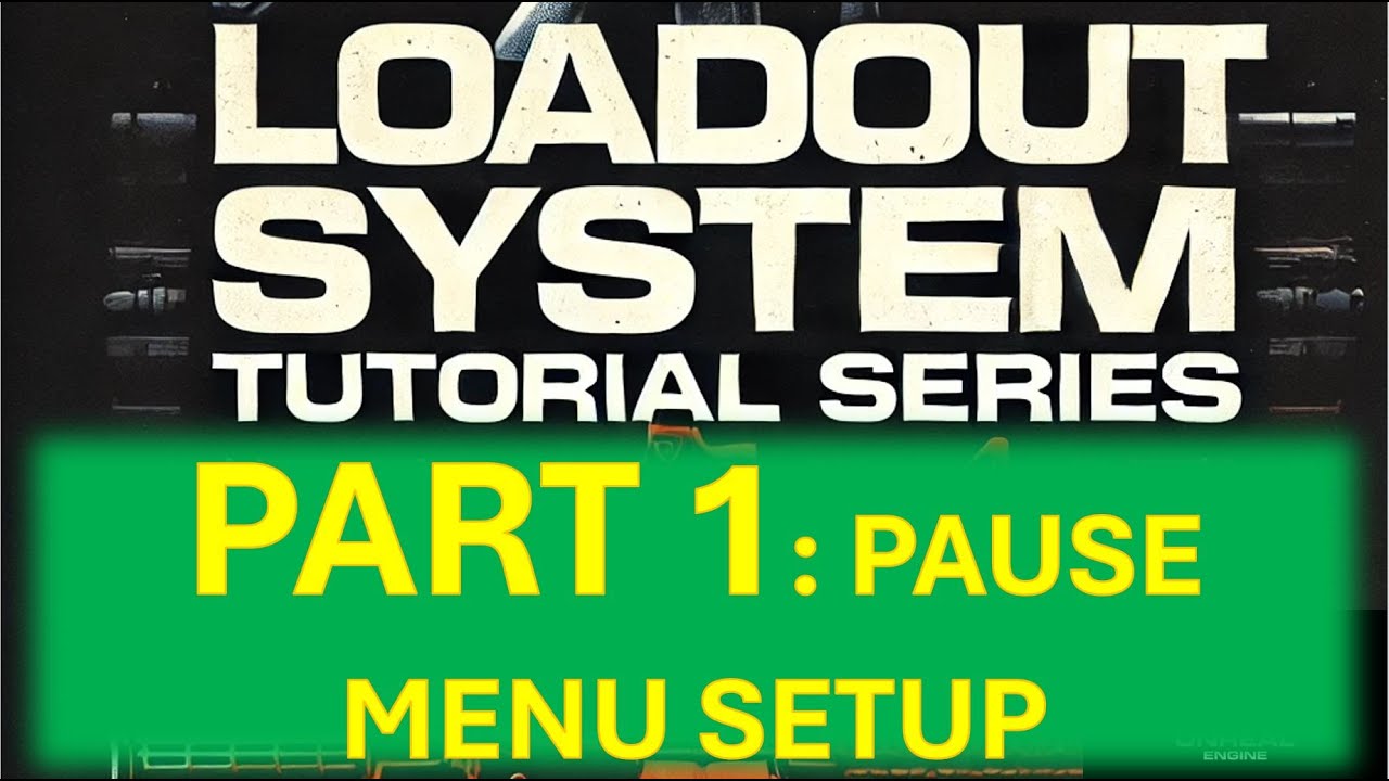 Part 1: UI Setup - Pause Menu | Call Of Duty Style LoadOut System ...
