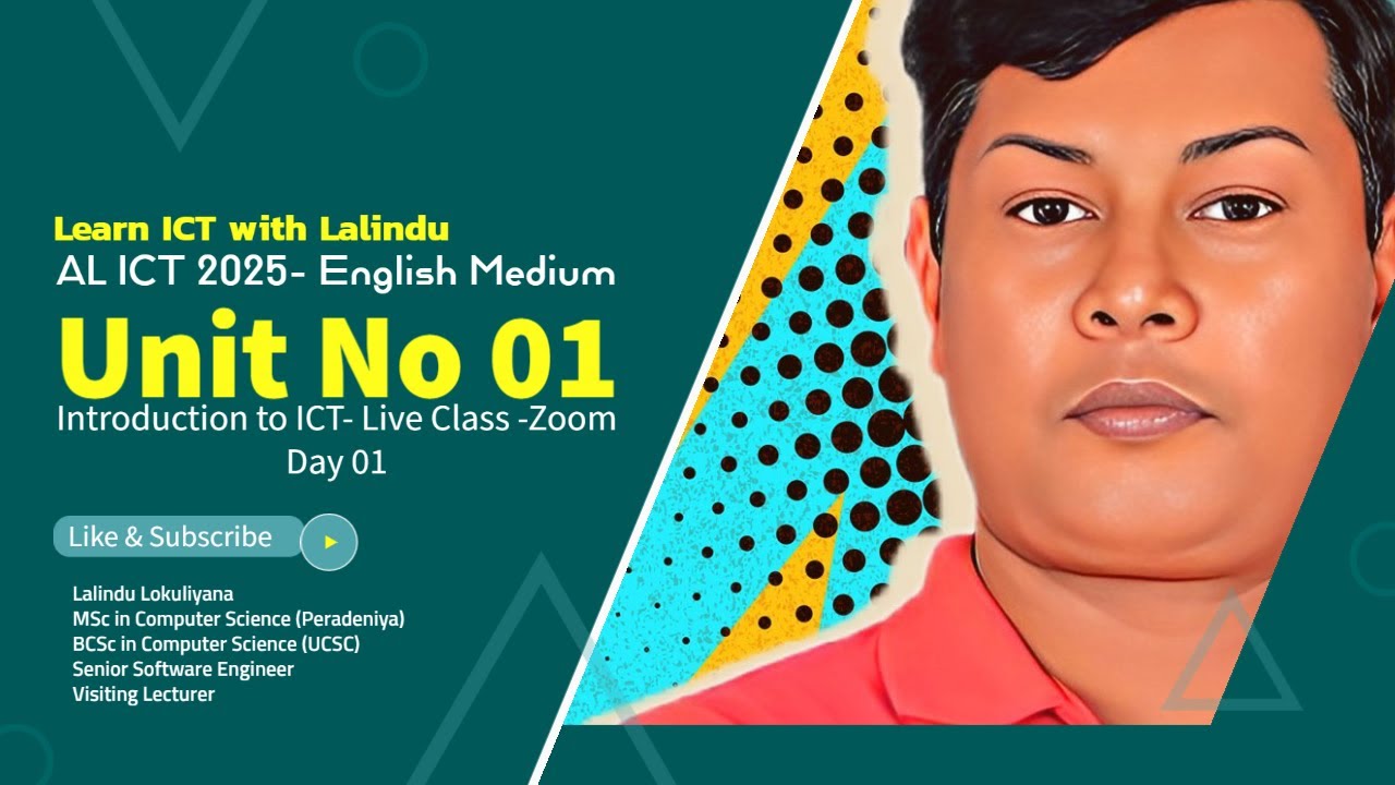 Al Ict Unit 01 2025 Batch Day01data And Information In English And Sinhala Youtube