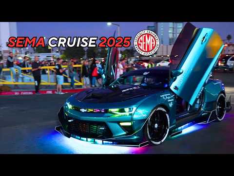 SEMA Cruise 2025 |  Las Vegas – Epic Roll Out! 4K video