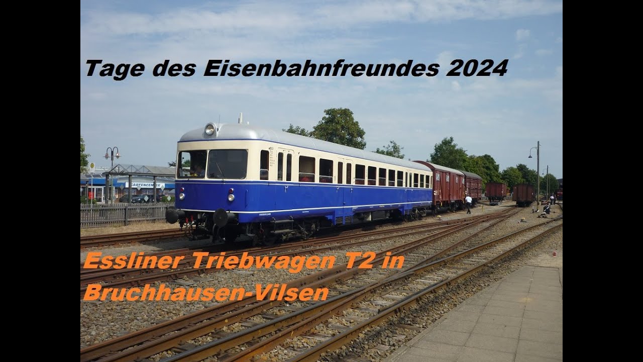 Tage des Eisenbahnfreundes 2024 Essliner Triebwagen T2 in Bruchhausen ...