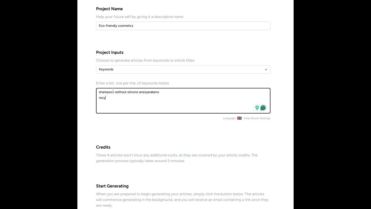 How to create articles in bulk in Topcontent/AI - YouTube