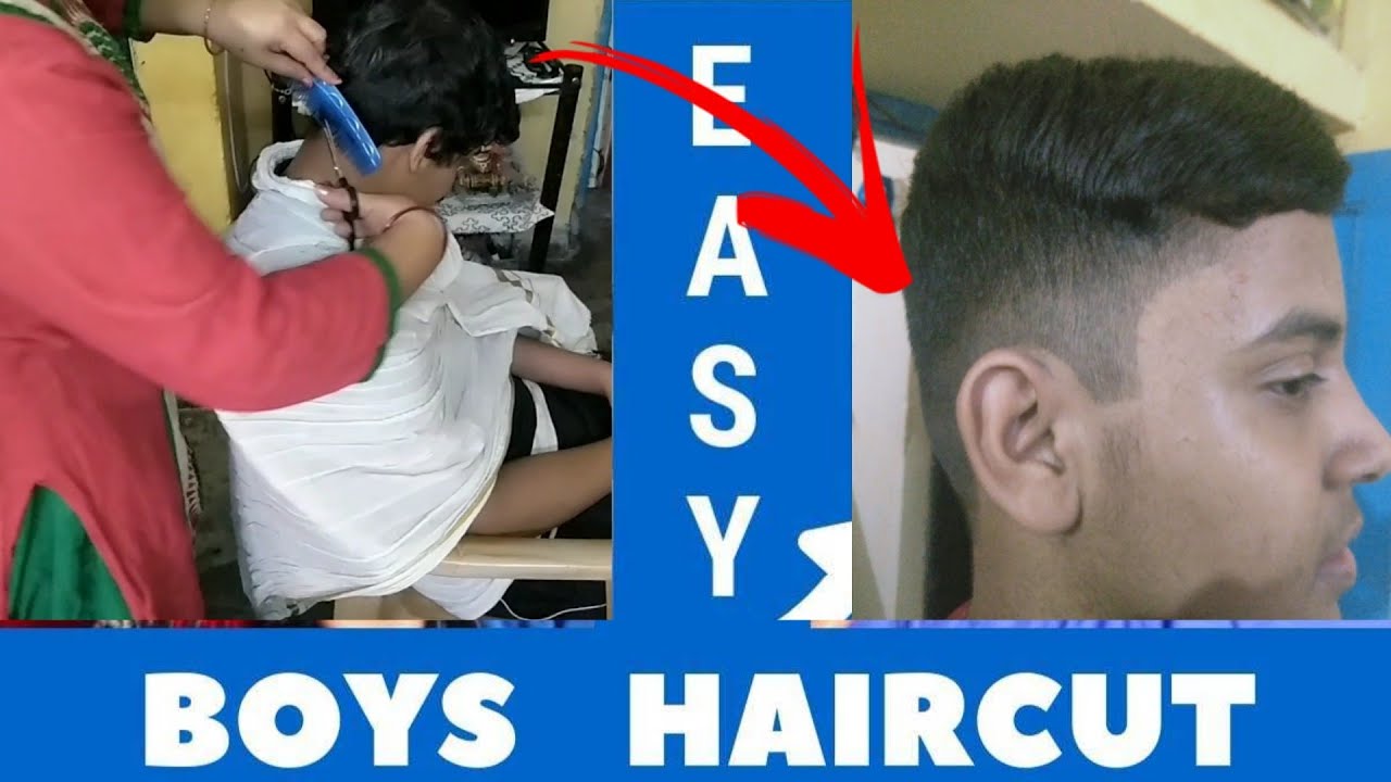 How to do Boy's Haircut at Home Step By Step During Lockdown | QUICK ...