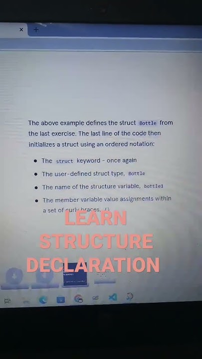 Learn Structure Declaration Structure C Cprogramming Youtube