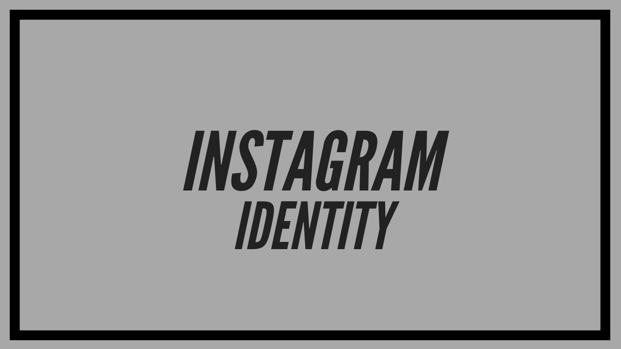 Instagram Identity / LOOKBOOK - YouTube