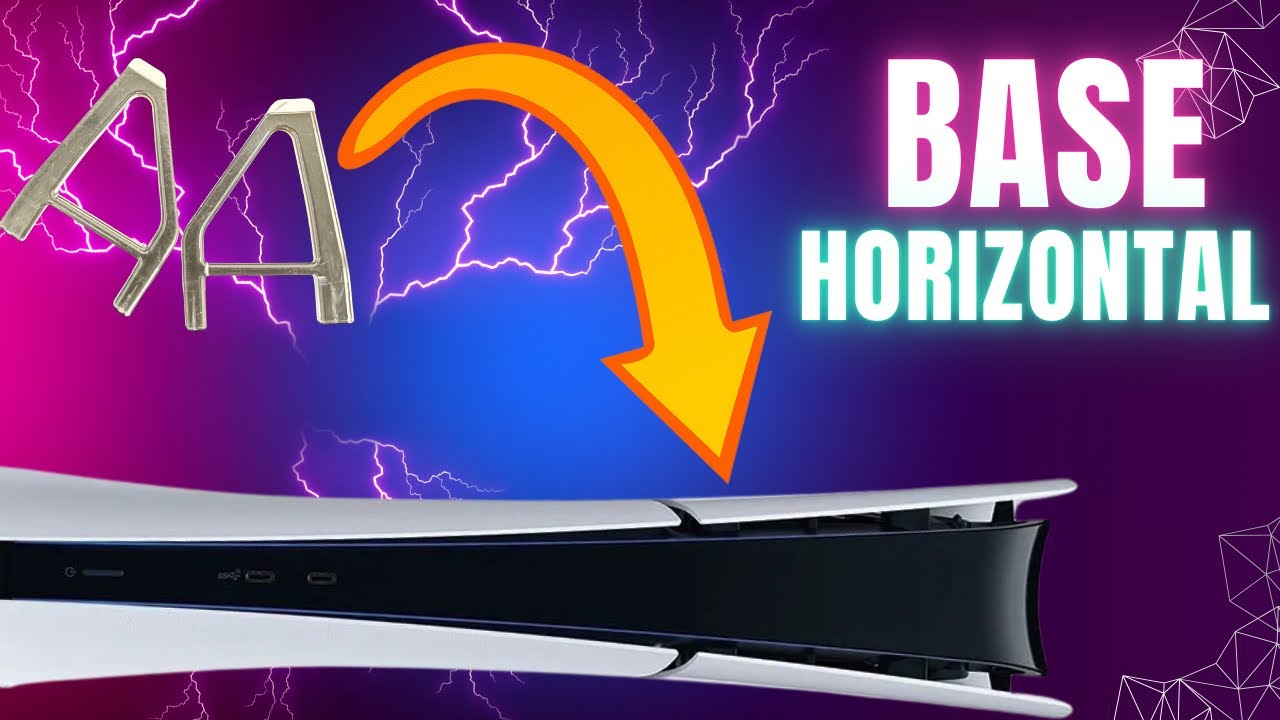 Cómo poner base a PS5 Slim All digital para acomodarlo horizontal ...