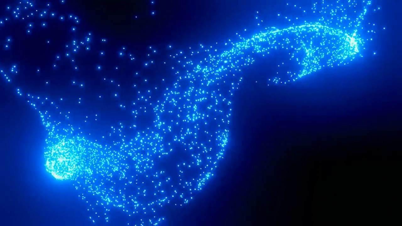 4K Blue particles motion background || black screen effects background ...