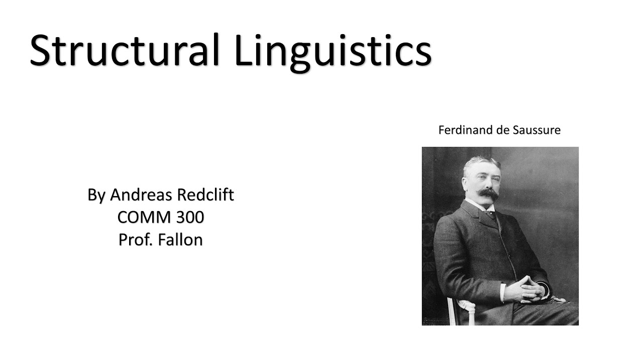 Structural Linguistics Theory Video - YouTube