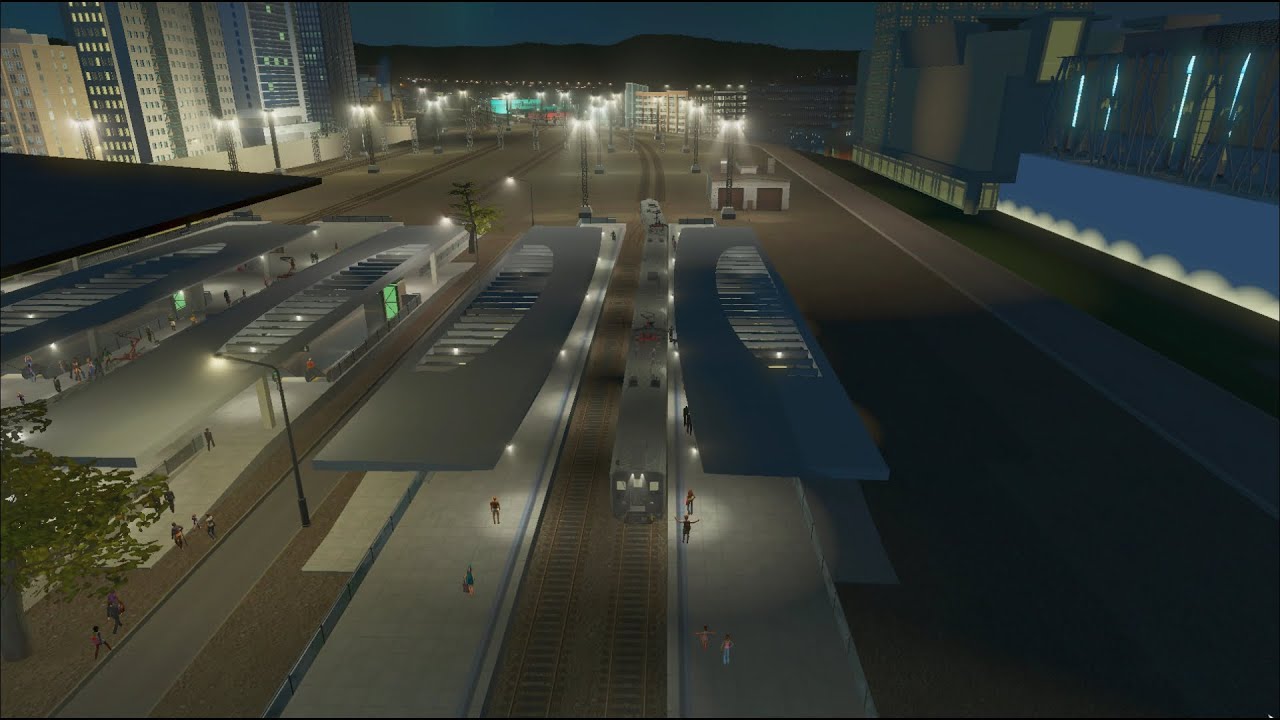 Cities Skylines - Train ride - Central Station to Letham - Carron ...