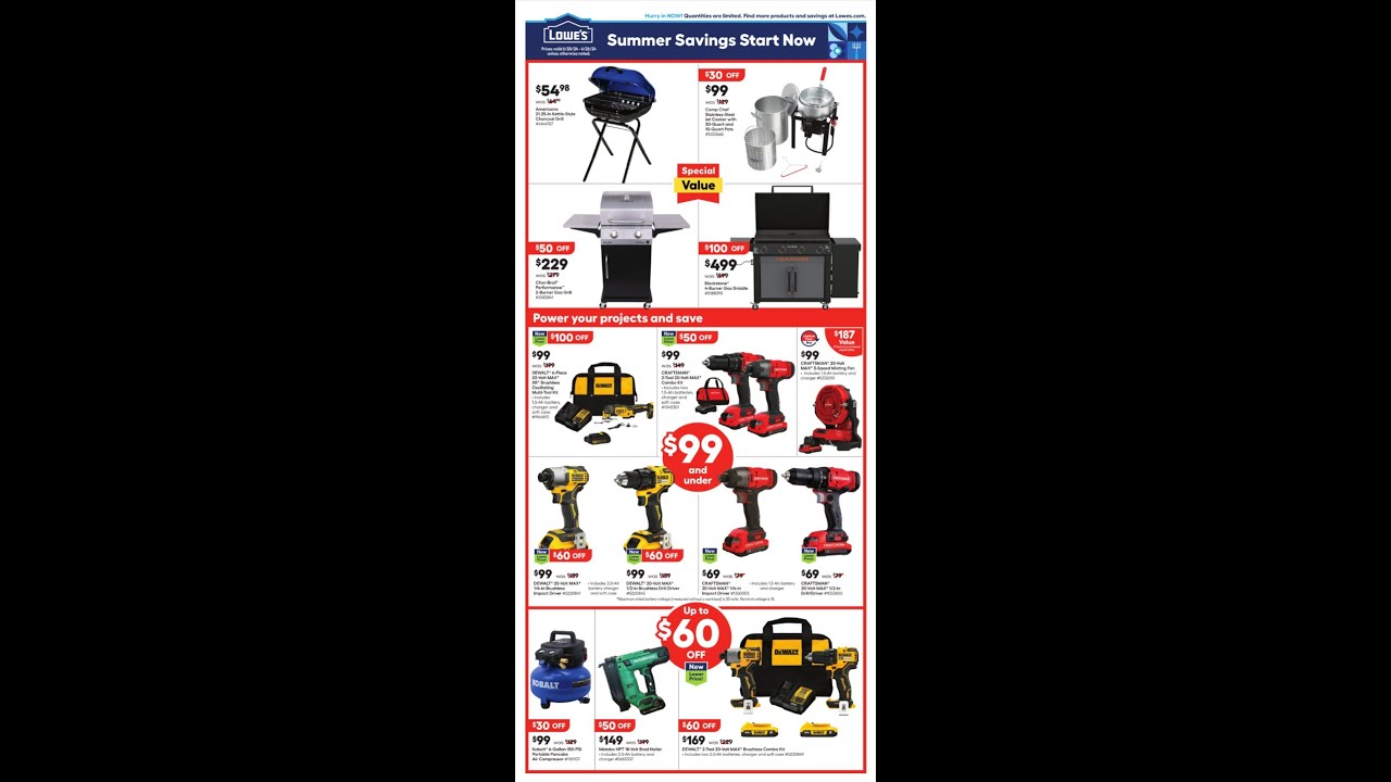 Lowe’s Weekly Ad June 20 – June 26, 2024. Summer Savings! - YouTube