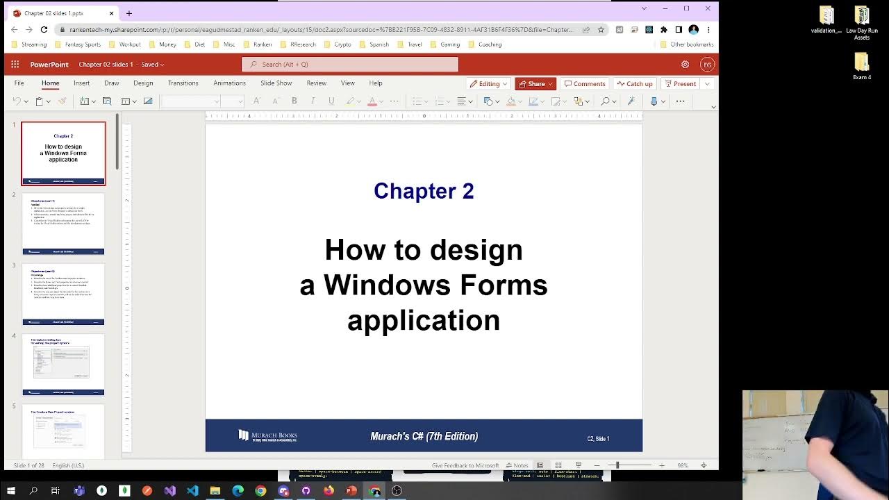 Learn Visual Studio Community - Windows Forms Fundamentals - Ch2 Lecture Part 1 - YouTube