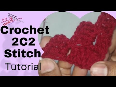 Crochet 2C2 stitch tutorial & make a poncho|2C2 stitch|poncho|Crochet ...