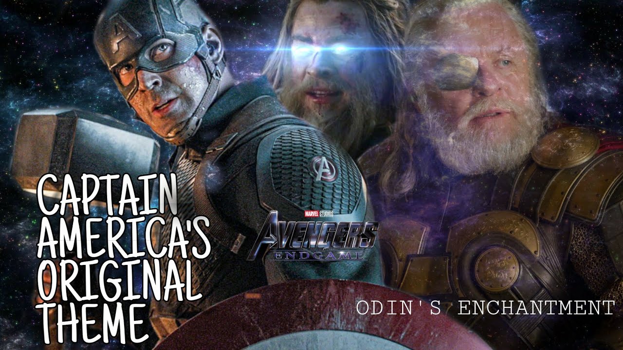 Cap lifts mjolnir with his original theme| I PUT CAPTAIN AMERICAS ...