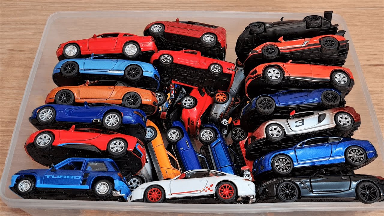 Lot of Model Cars in Various Brands From the Box || Cars Diecast ...