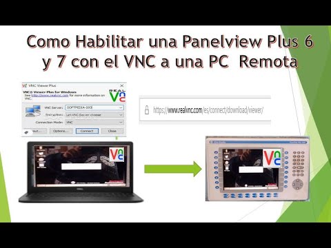 Como habilitar en VNC de una Panelview Plus 6 y Panelview 7 - YouTube