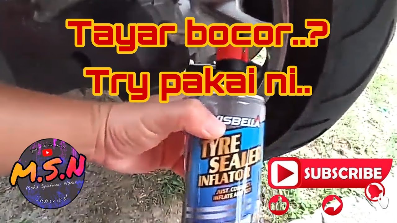 DIY | Tayar Sealer 2.0 | Dah masuk cacing 2 ekor..! - YouTube