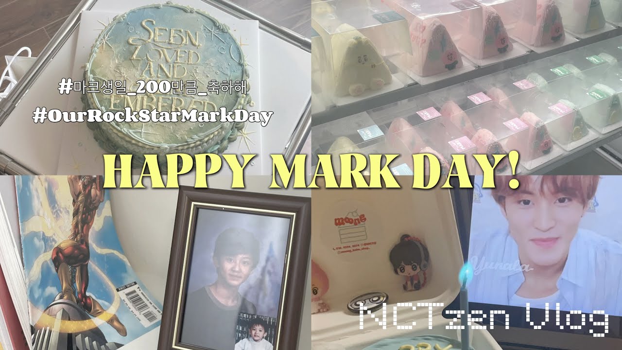 [시즈니 브이로그] Happy Mark Day! 🎉 마크 없이 맠프가 보내는 마크 생일 ☆ミ | 마크 생카 • 생카 투어 ...