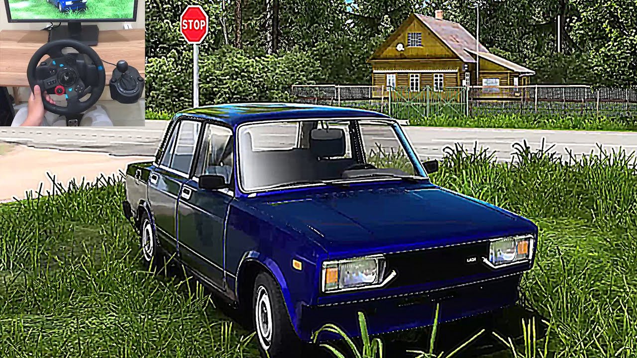 Driving The VAZ 2105 In Euro Truck Simulator 2 | Steering Wheel ...