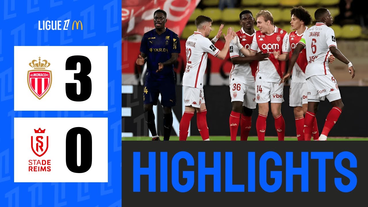 🔴 RÉSUMÉ : Monaco vs Reims 3 - 0 | HIGHLIGHTS | Ligue 1 2024/25 - YouTube