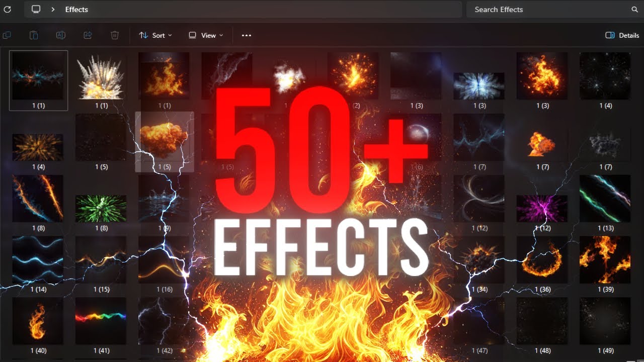 50+ FREE EFFECTS GRAPHICS PACK | Free Download - YouTube