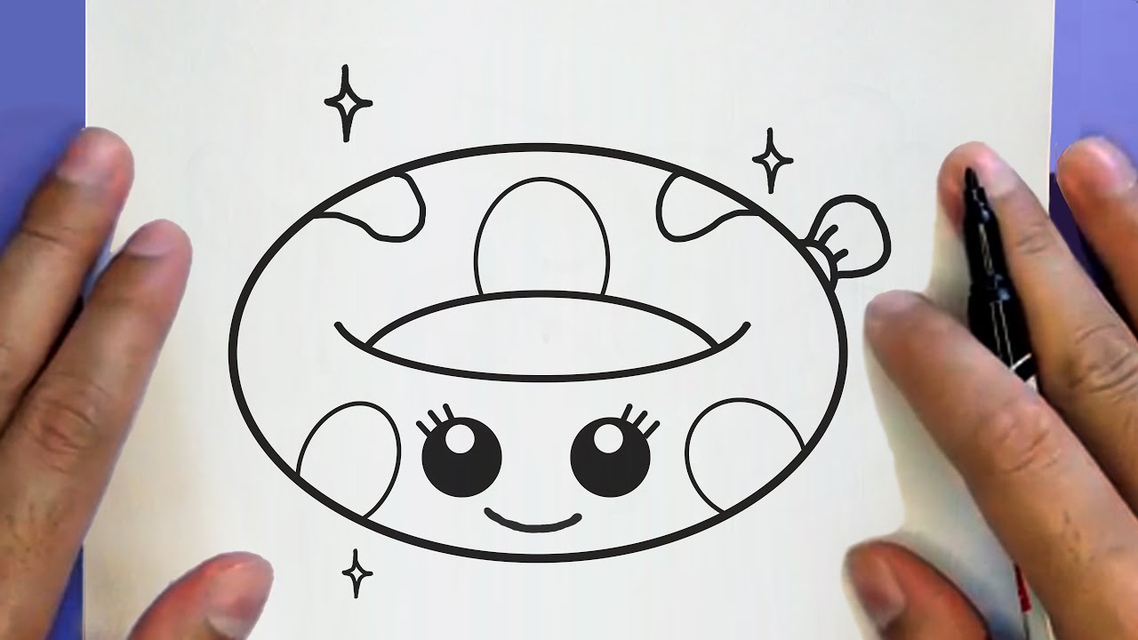 HOW TO DRAW A CUTE SWIMMING FLOAT, STEP BY STEP, DRAW Cute things - YouTube