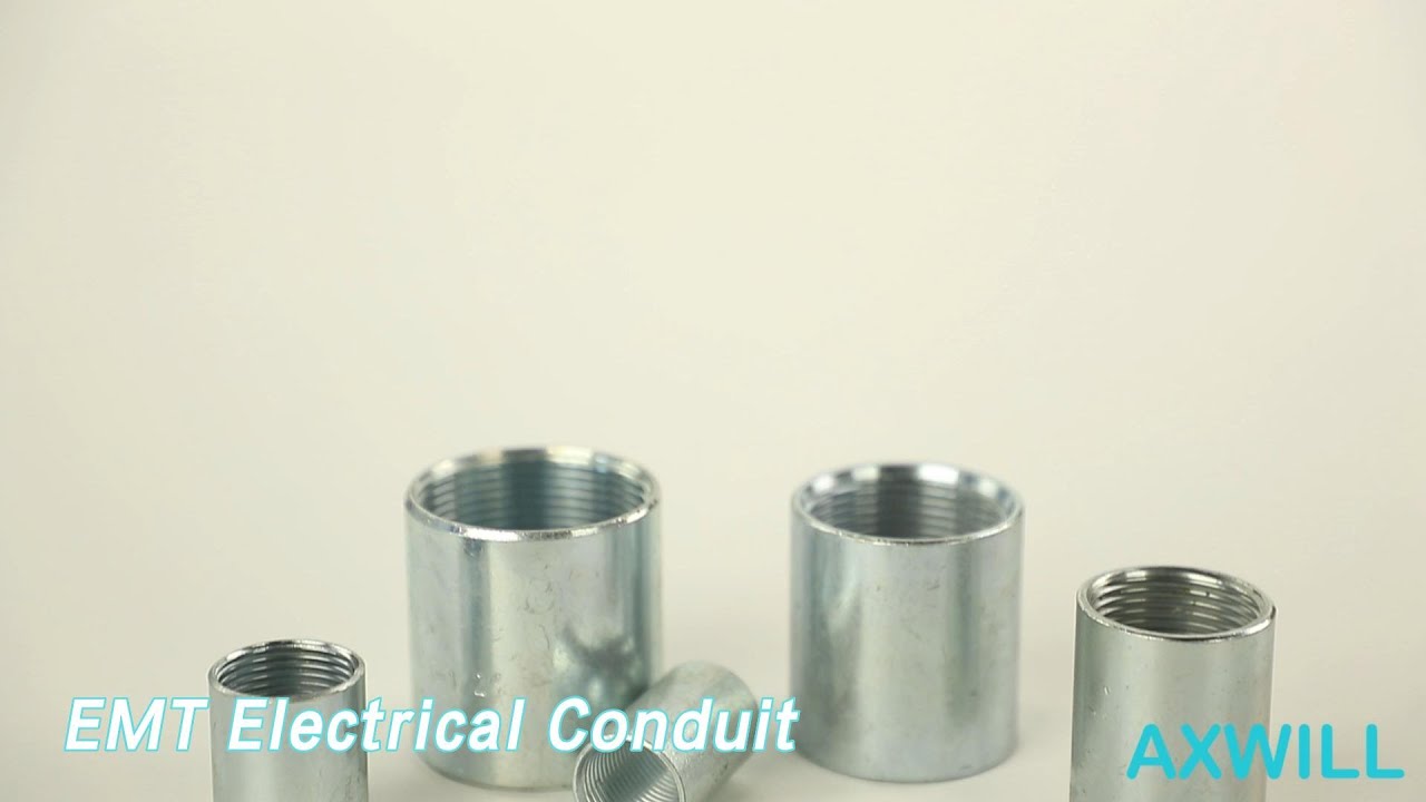 Circular EMT Electrical Conduit Rigid Steel Q195 / 235 For Industrial / Commercial - YouTube