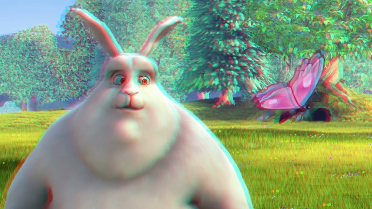 3D Anaglyph Video | Big Buck Bunny 60fps 4K - Official Blender ...