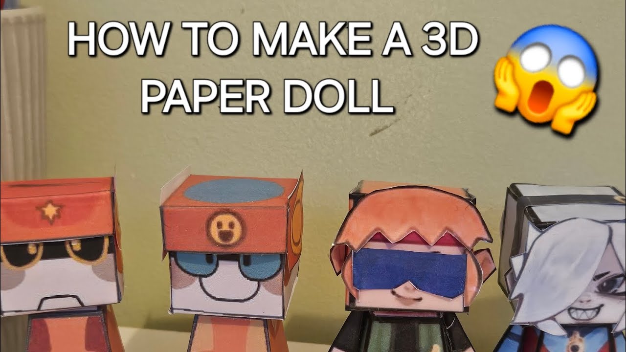 HOW TO MAKE A 3D PAPER DOLL (yes) - YouTube