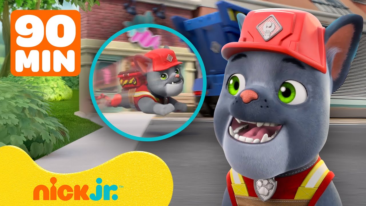 Charger Gets the ZOOMIES & Makes Rescues! w/ Rubble & Mix | 90 Minute ...