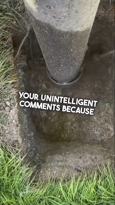 Digging A Hole With A Pressure Washer - YouTube