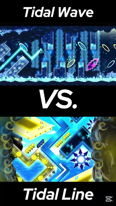 Tidal Wave VS. Tidal Line #gd #geometrydashmemes #shorts - YouTube