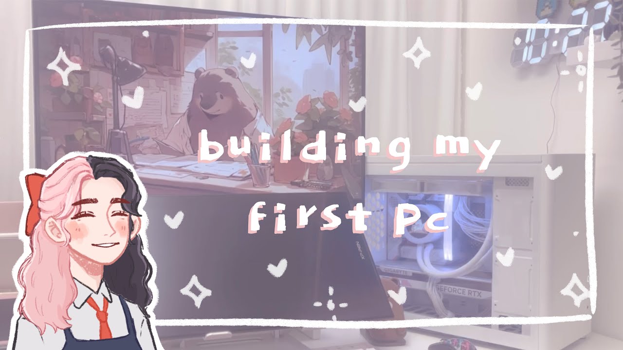 building my first pc | micro atx , white aesthetic - YouTube