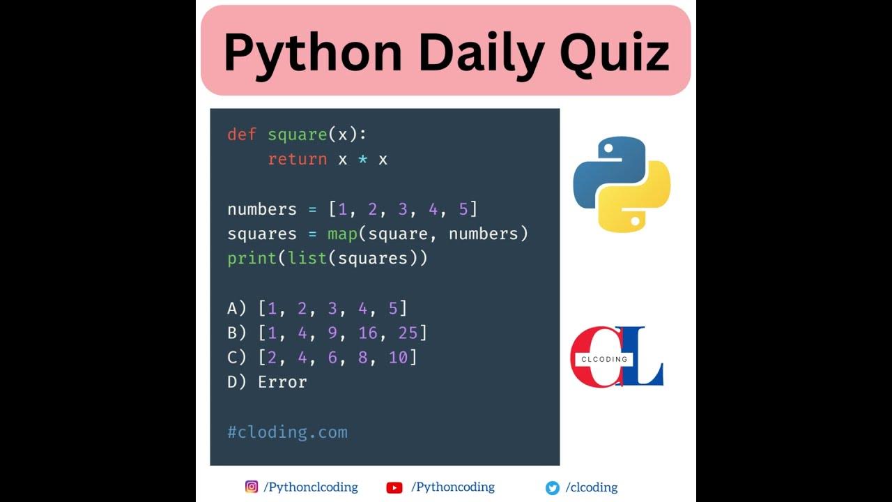 What Is The Output Of The Following Python Code Coding Python Pythonprogramming Math Youtube