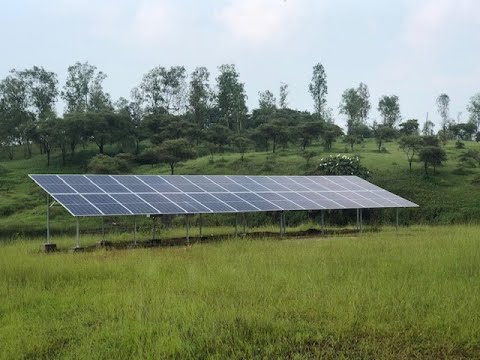 Solar lift irrigation project for villages - YouTube
