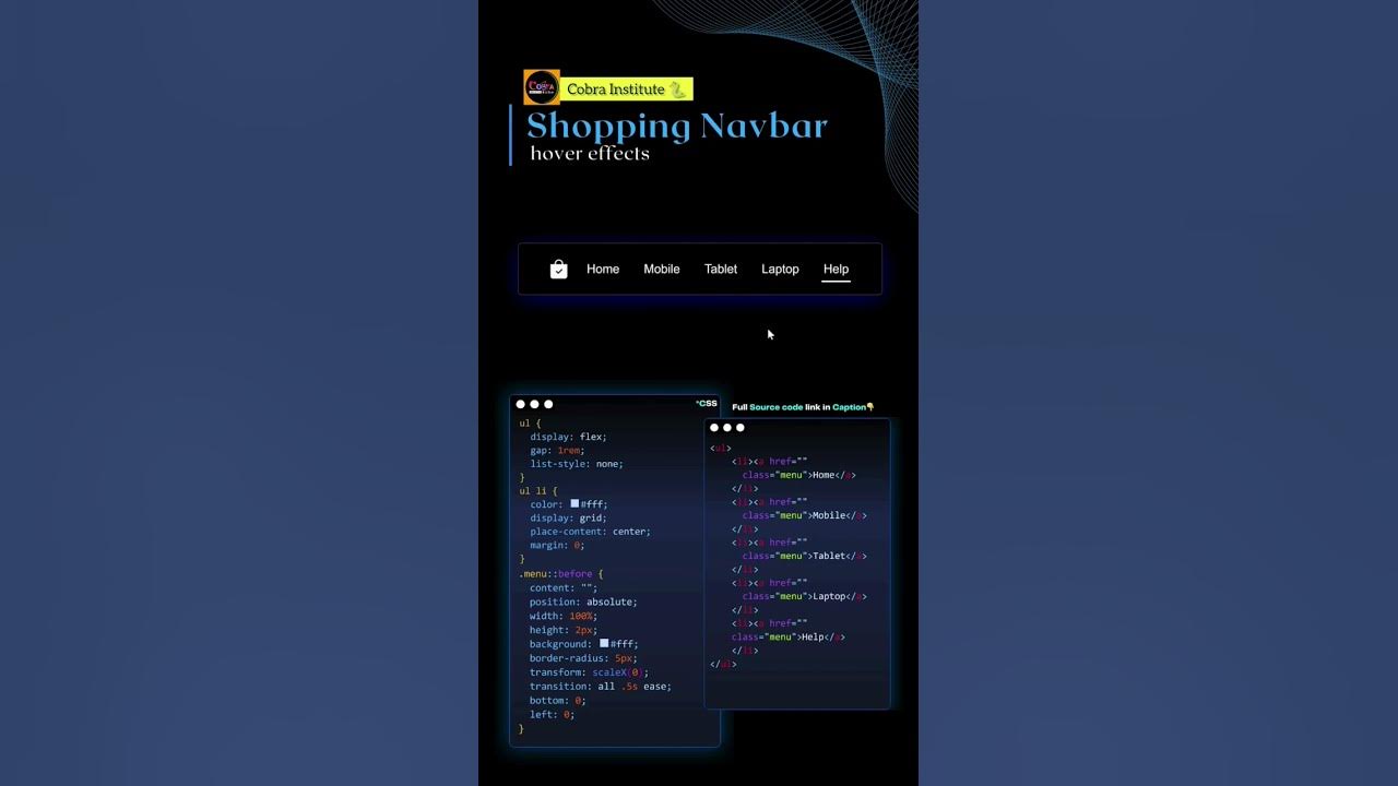Navbar Hover Effects With Css Css Navbar Hover Effects Css Code Html Csshovereffects Youtube