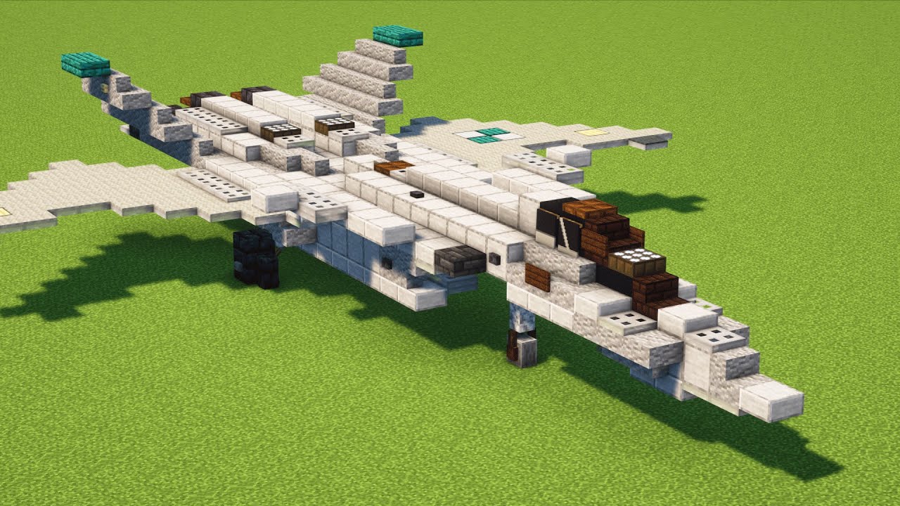 Minecraft Ace Combat X-02S Strike Wyvern Fighter Jet Tutorial - YouTube