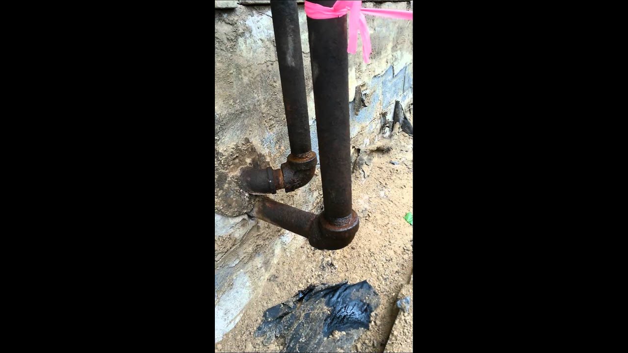 Unsticking rusted oil tank fill pipe - YouTube
