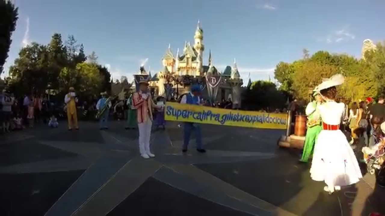 Disneylands Pearly Band With Mary Poppins HD GoPro - YouTube