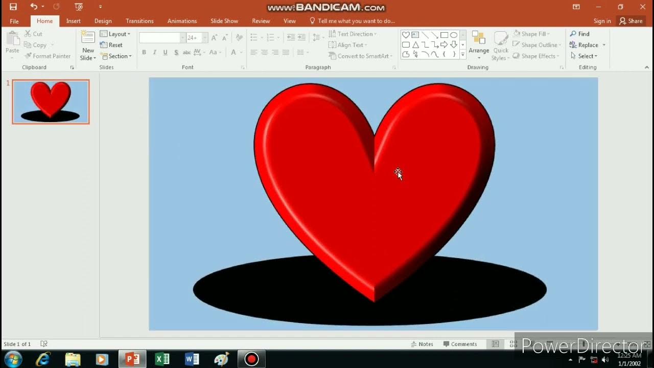 How to create heart animation in Powerpoint #trending #computerknowledge #powerpoint - YouTube