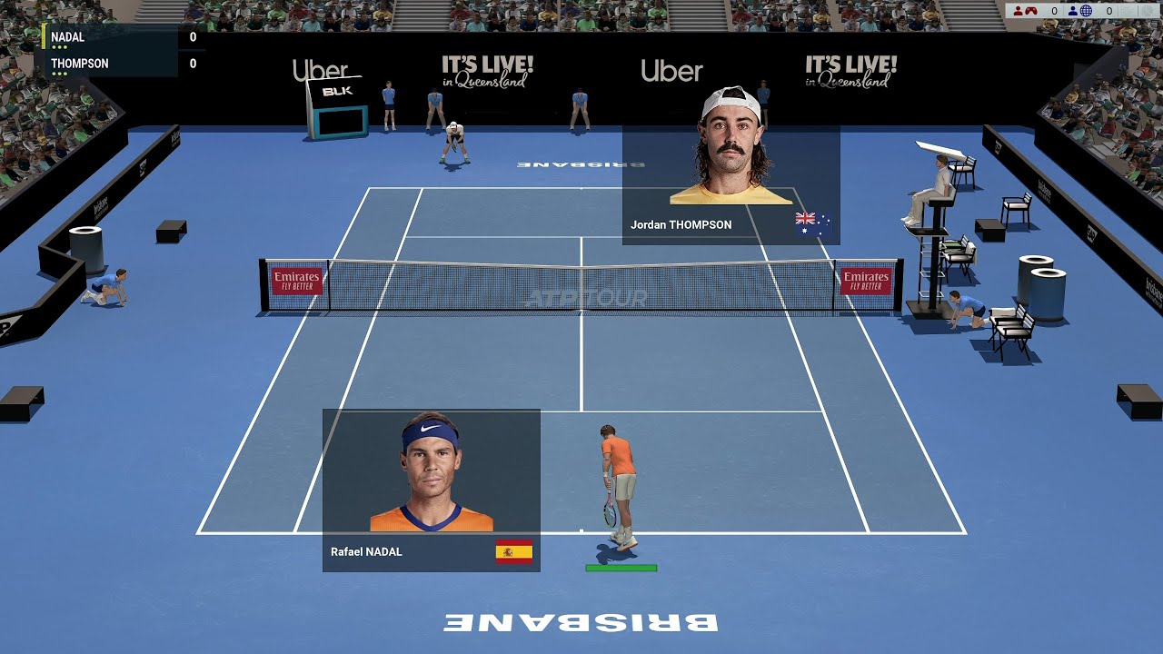 Full Ace Tennis Simulator with FA Mod 1.6: Rafael Nadal vs Jordan ...