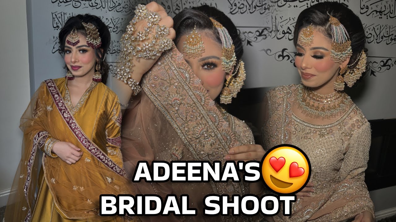 ADEENA DOES HER FIRST BRIDAL SHOOT EVER!! SHE VLOGS HER EXPERIENCE 😍 ...
