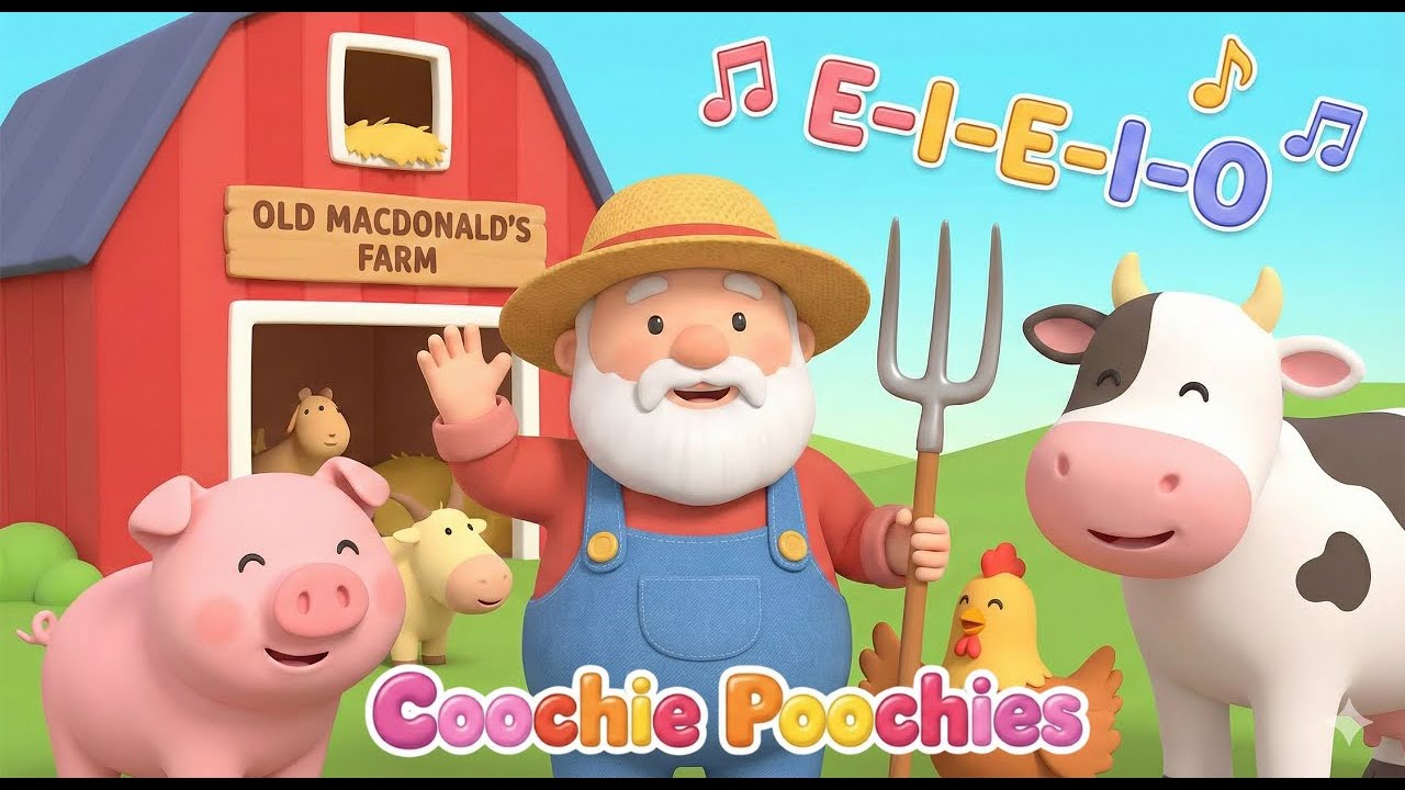 Old MacDonald Had a Farm | Animal Sounds for Kids | Classic Nursery ...