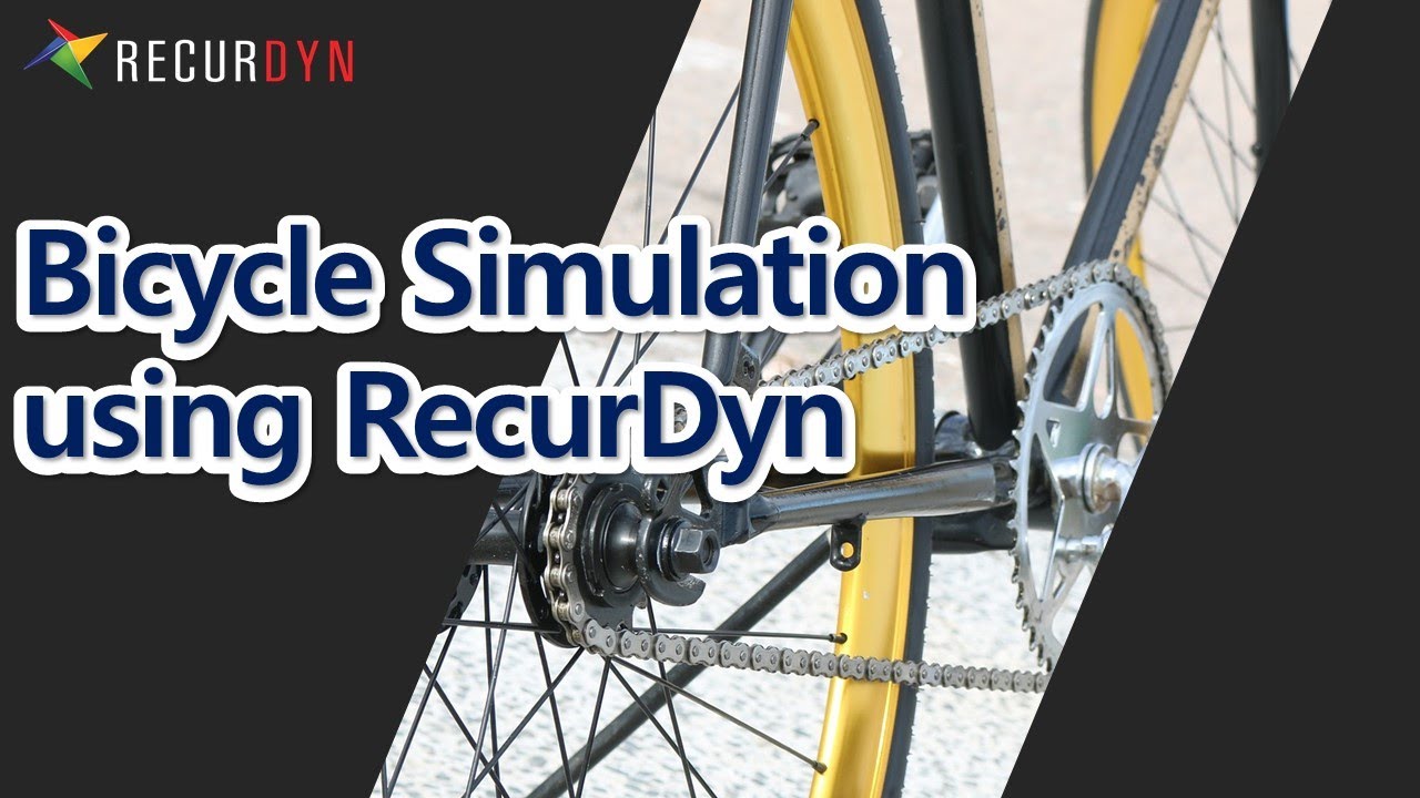 Bicycle simulation using Multibody Dynamics software, RecurDyn - YouTube