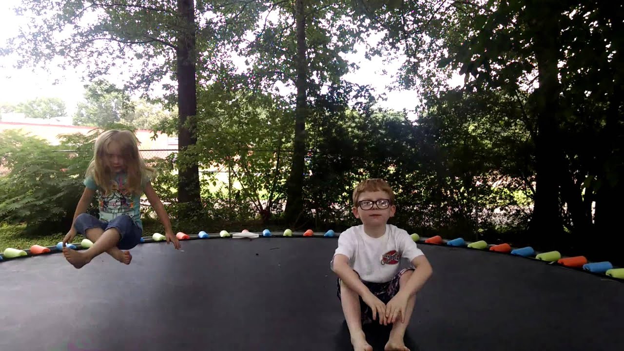 Kids New Trampoline - YouTube