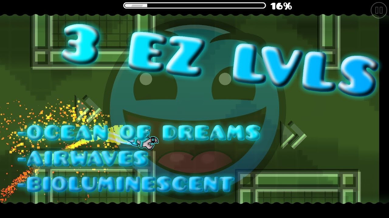 3 Easy Levels (Geometry Dash) - YouTube