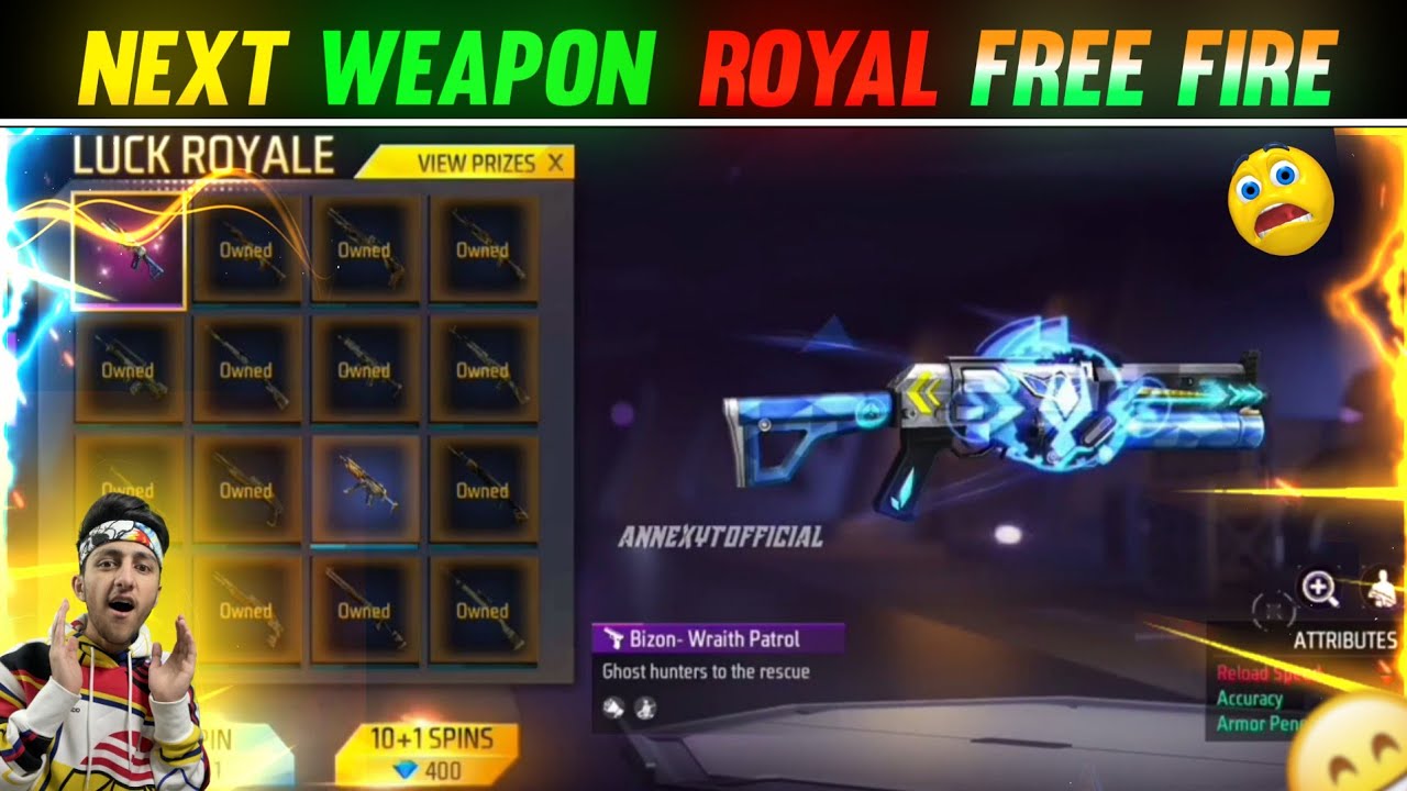FREE FIRE NEXT WEAPON ROYAL 🤯 || NEW WEAPON ROYAL FREE FIRE UPCOMING ...